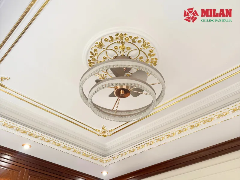Dự án 13 quạt trần Milan cao cấp tại biệt phủ Hà Nam